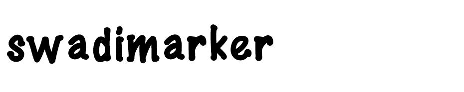 Swadi Marker font - Swadi Marker font download