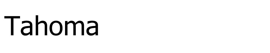Tahoma font - Tahoma font download