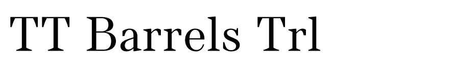 TT Barrels font - TT Barrels font download