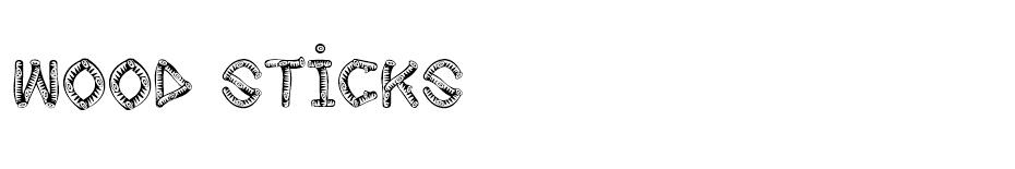 wood sticks font - wood sticks font download