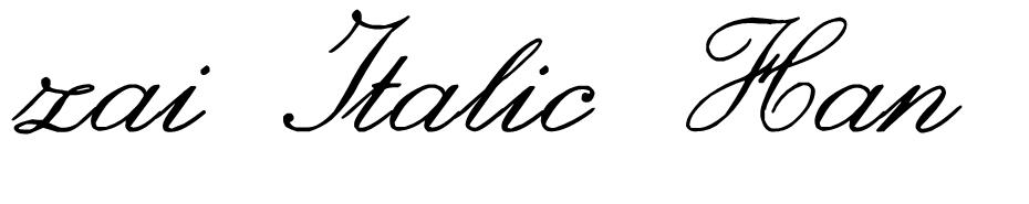 zai Italic Hand Calligraphy font - zai Italic Hand Calligraphy font ...