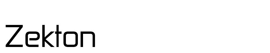 Zekton font - Zekton font download