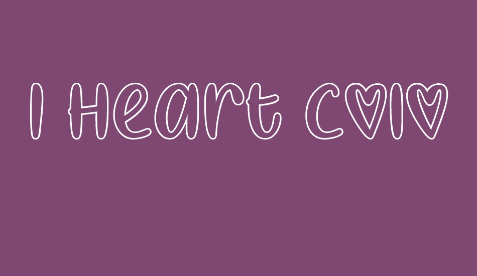 I Heart Coloring font - Font Tr