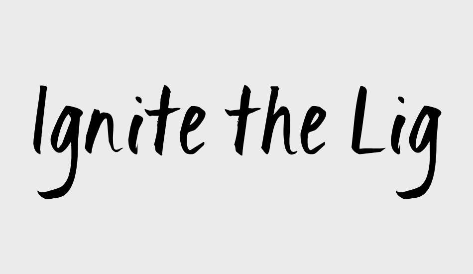 Ignite the Light font - Font Tr