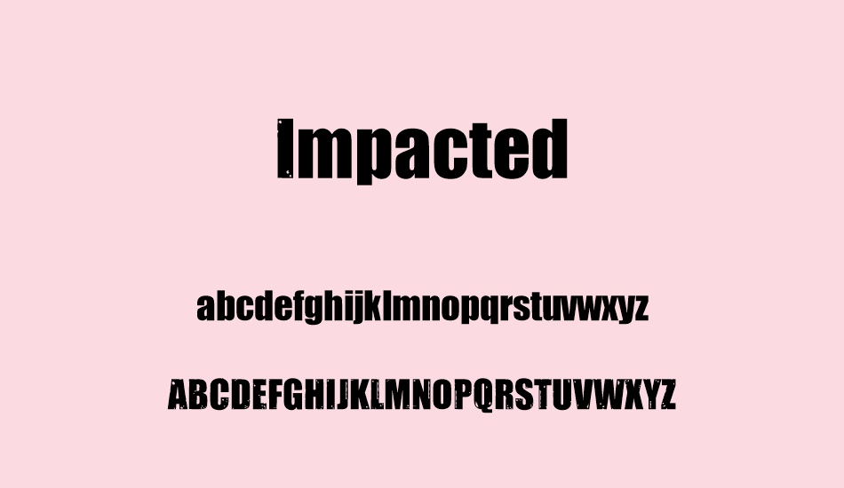 Impacted font - Font Tr