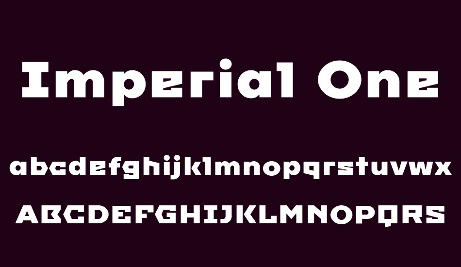 Imperial One font - Font Tr