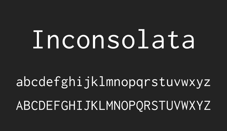 Inconsolata font - Font Tr