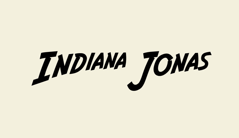 Indiana Jonas font - Font Tr