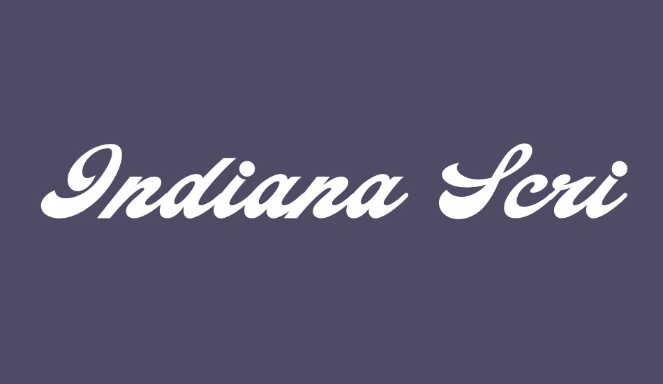 Indiana Script font - Font Tr