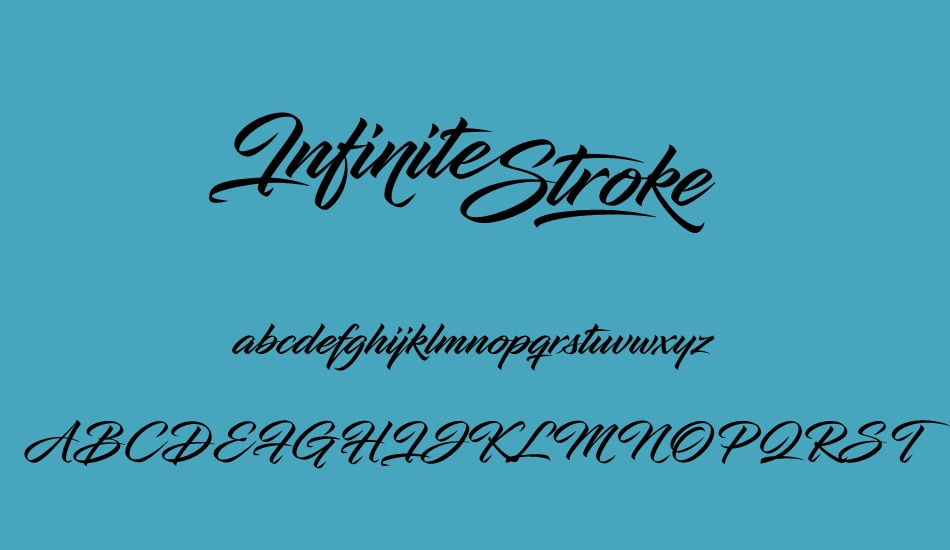 Infinite Stroke font - Font Tr