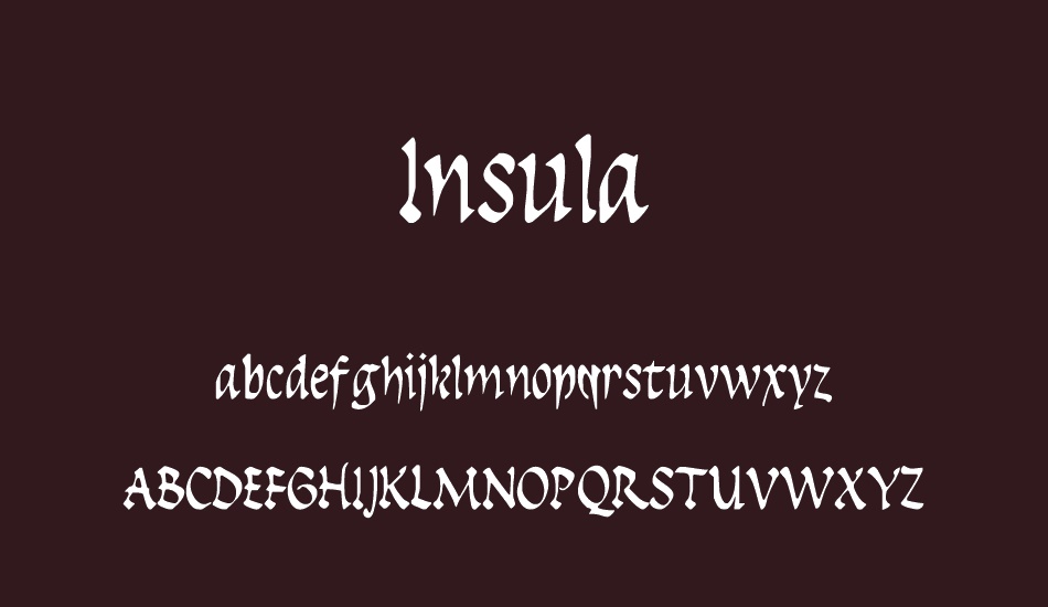 Insula font - Font Tr