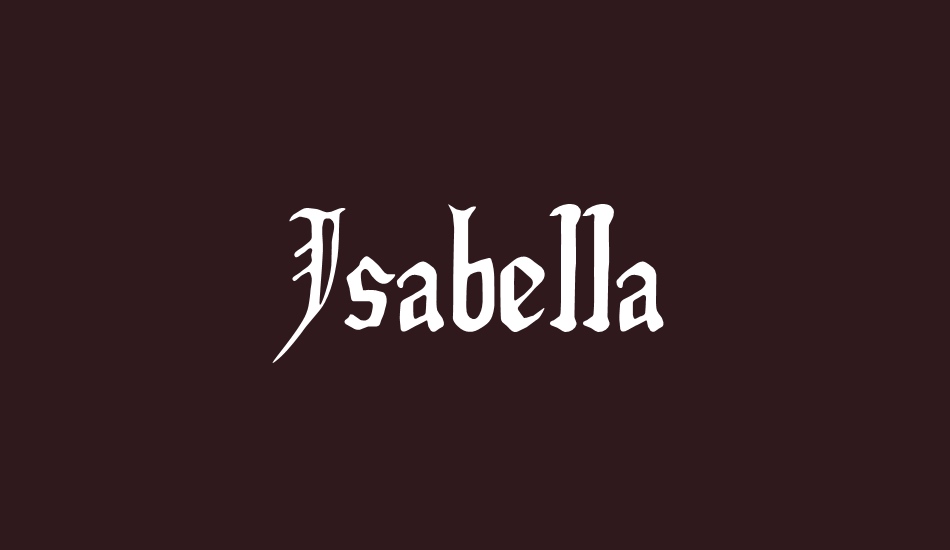 Isabella font - Font Tr
