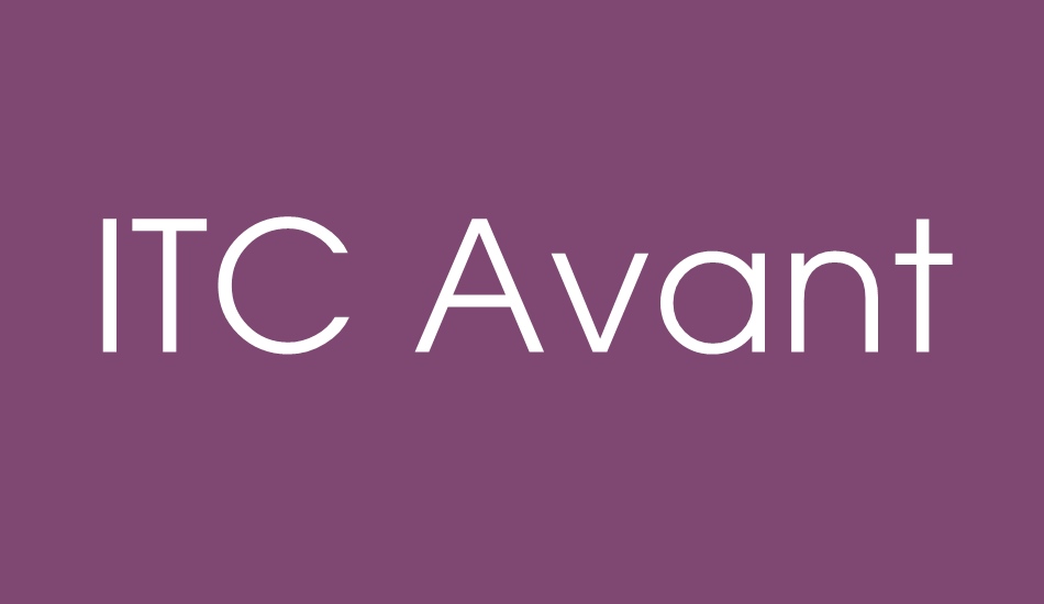 ITC Avant Garde Gothic font - Font Tr