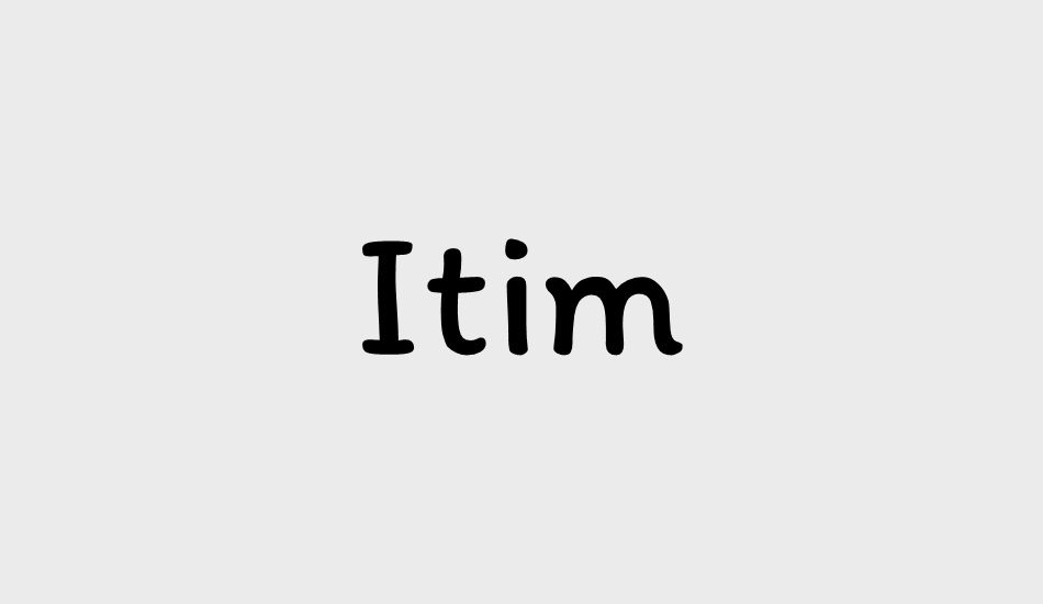 Itim font - Font Tr