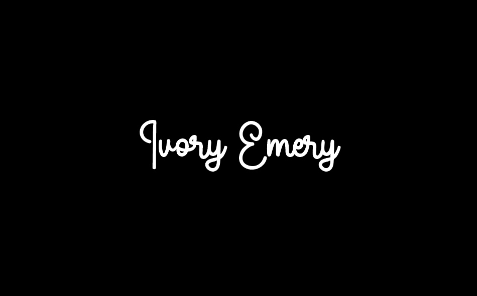 Ivory Emery font - Font Tr