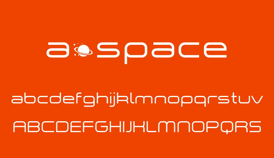 a•space Font Family font - Font Tr
