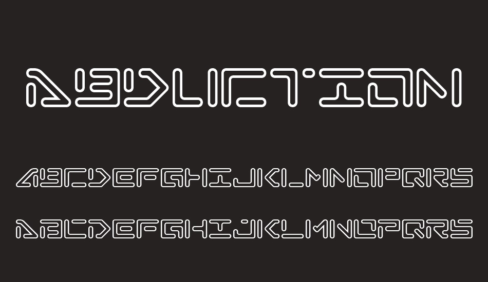 Abduction II font - Font Tr