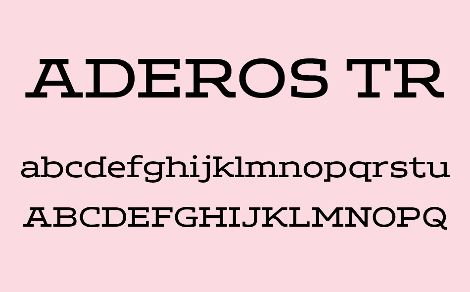 Aderos font - Font Tr