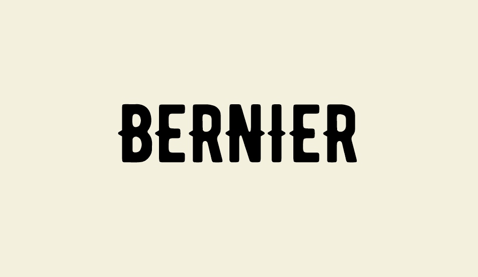 BERNIER font - Font Tr