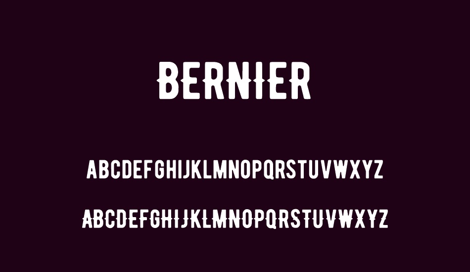 BERNIER font - Font Tr