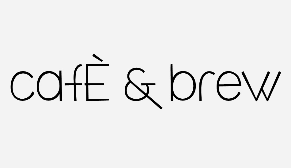 Café Brewery font - Font Tr