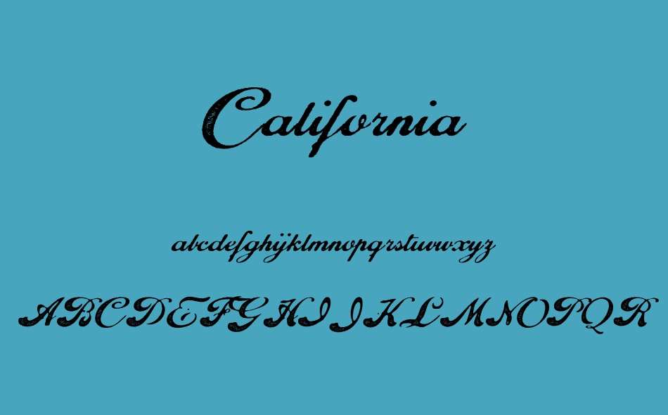 California font - Font Tr