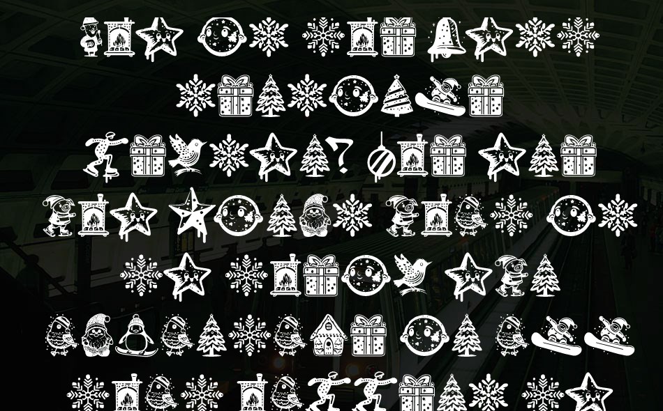 Christmas Cypher font - Font Tr