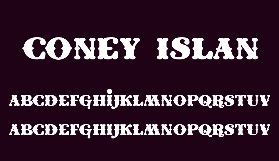 Coney Island font - Font Tr