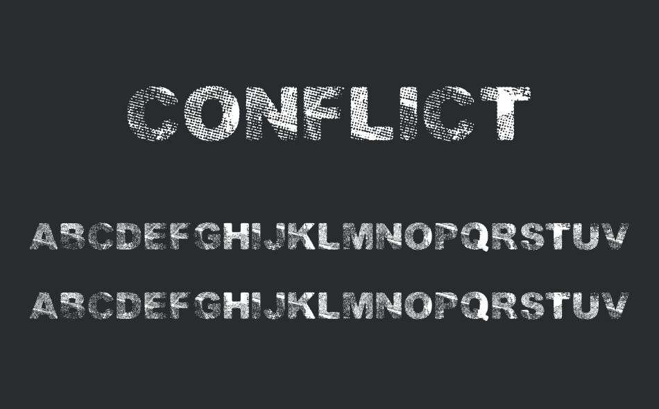 Conflict font - Font Tr