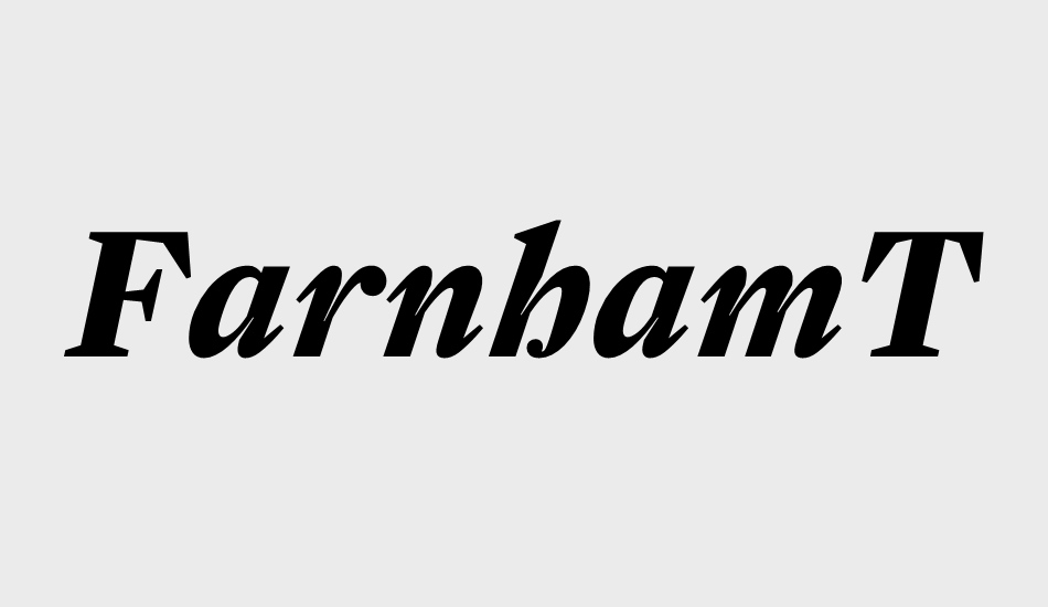 FarnhamText-BoldItal font - Font Tr