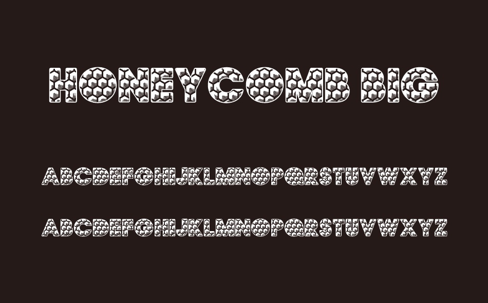 Honeycomb Big font - Font Tr