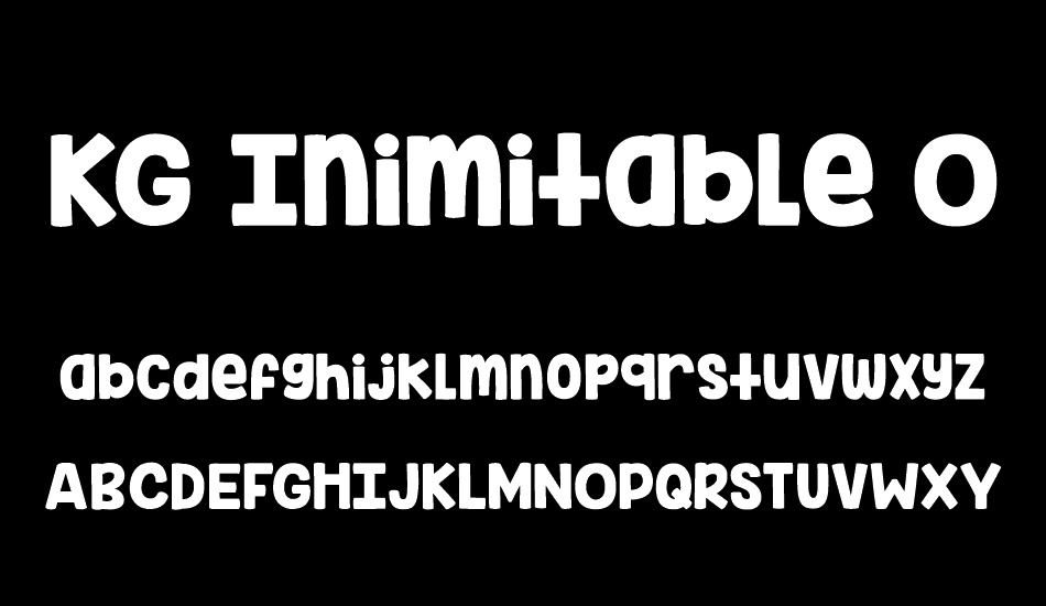 KG Inimitable Original font - Font Tr