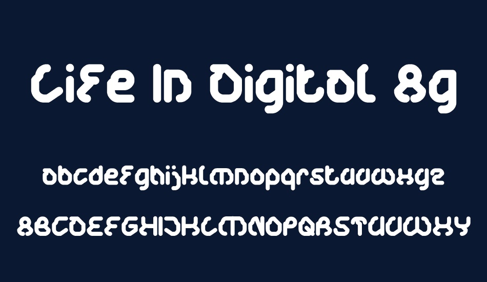 Life In Digital Age font - Font Tr