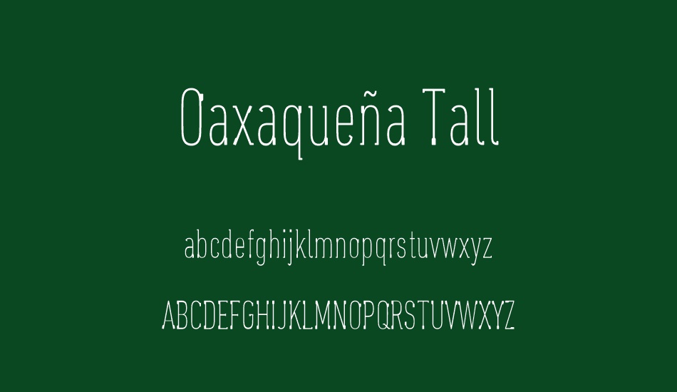 Oaxaqueña Tall Font font - Font Tr