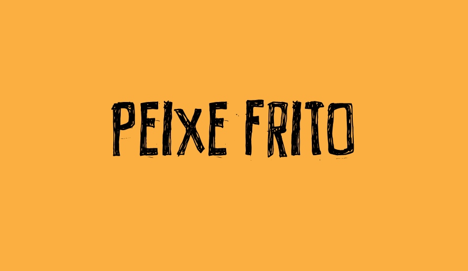 Peixe Frito font - Font Tr