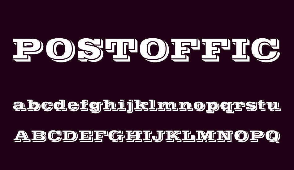 POSTOFFICE font - Font Tr