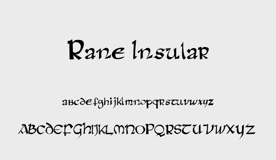 Rane Insular font - Font Tr