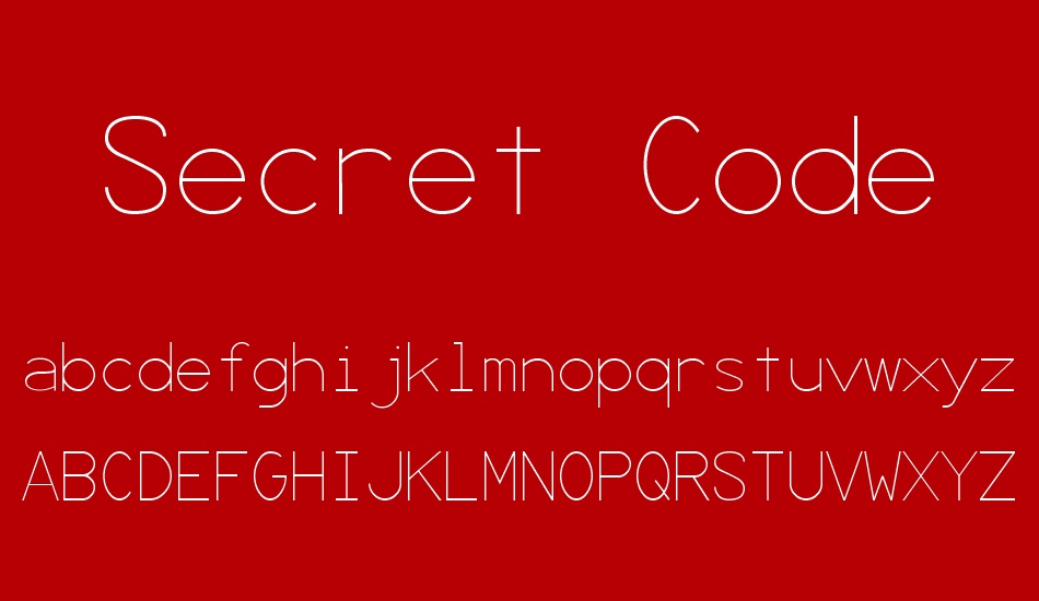 Secret Code Font Font Tr Secret Code Font Font Tr
