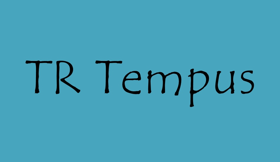 TR Tempus Sans ITC font - Font Tr