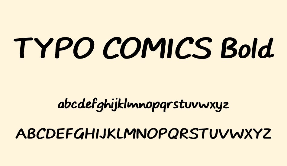 Typo Comics font - Font Tr