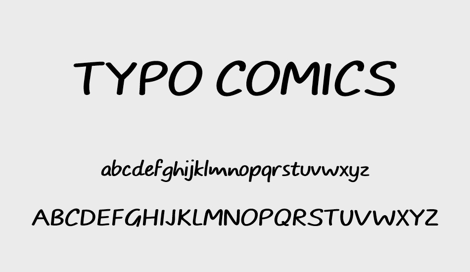 TYPO COMICS Font Family font - Font Tr