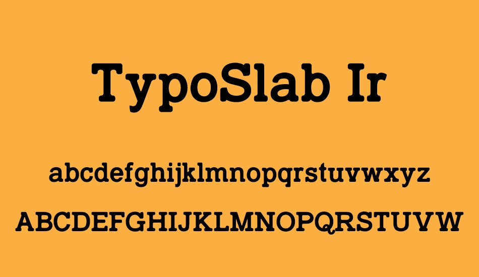 TypoSlab Irregular font - Font Tr