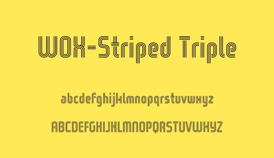 Wox Striped font - Font Tr Wox Striped font - Font Tr