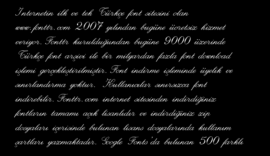 zai Italic Hand Calligraphy font - Font Tr