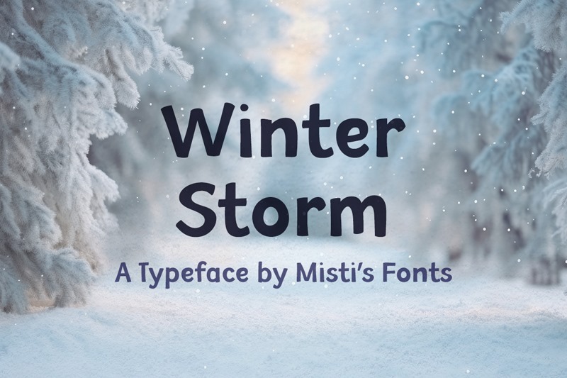 Winter Storm Font Font Tr Winter Storm Font Font Tr